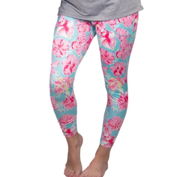 Simply Southern | Pants & Jumpsuits | Simply Southern Pink Floral Yoga ...